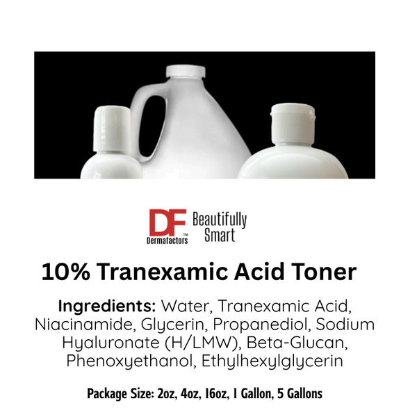 10% Tranexamic Acid Toner, Super-10 Toner, Bulk, Wholesale – Dermafactors
