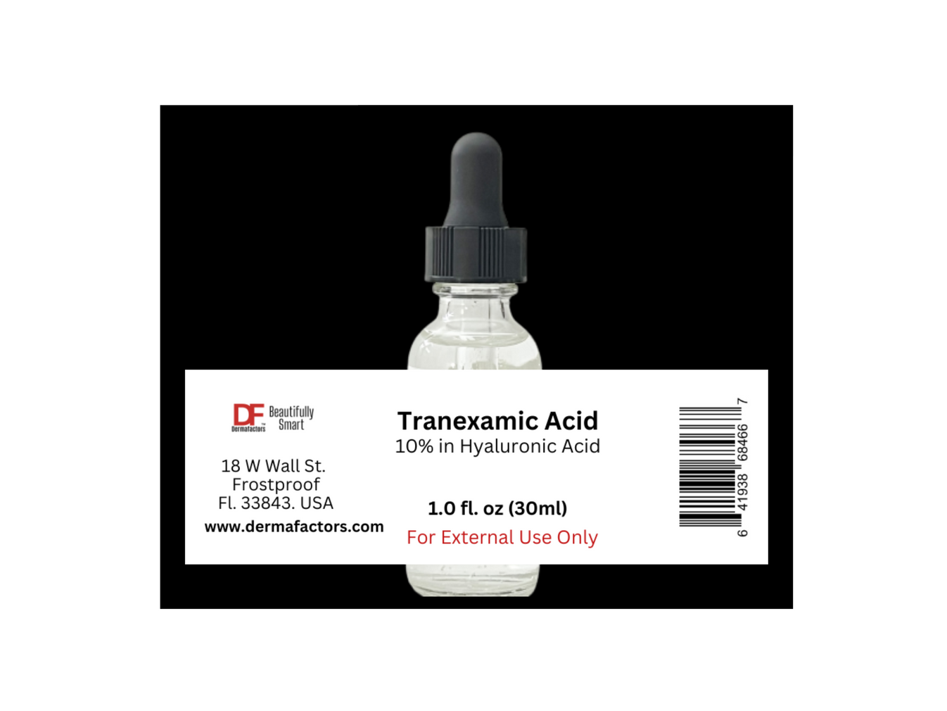 10% Tranexamic Acid Serum, in Double Hyaluronic Acid Serum - Dermafactors